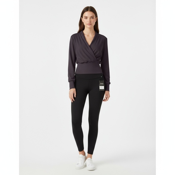 OGL | Tops | Nwt Ogl Prowarm M Top Ecomousse Purple Gloam Wrap Vneck ...